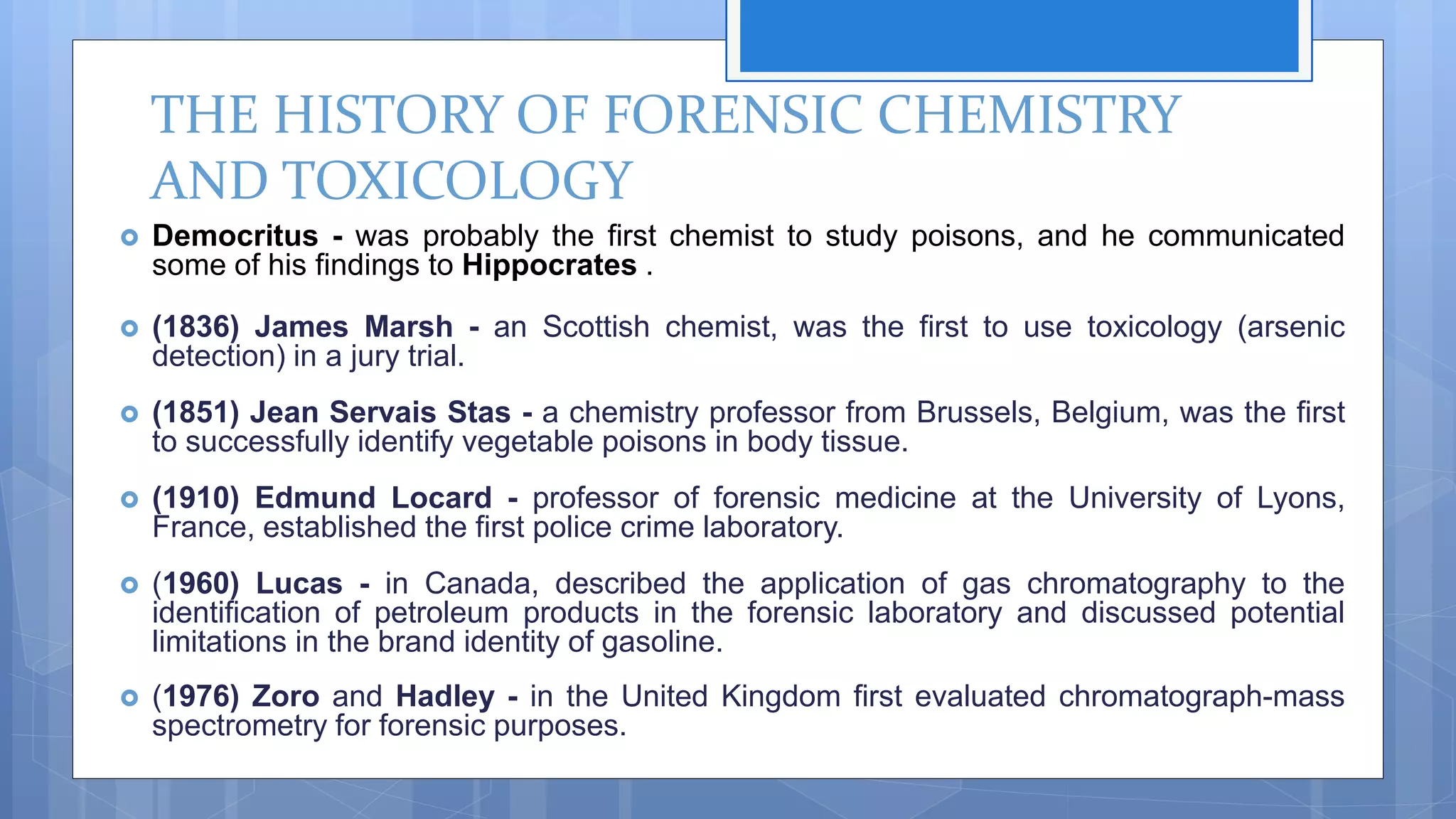 MODULE 1 FORENSIC CHEMISTRY AND TOXICOLOGY.pptx