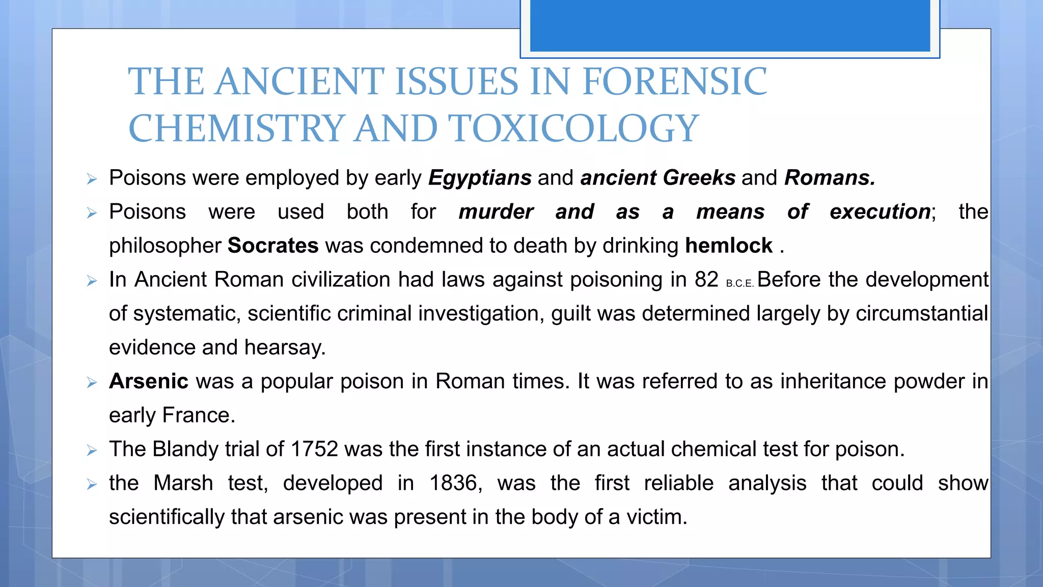MODULE 1 FORENSIC CHEMISTRY AND TOXICOLOGY.pptx