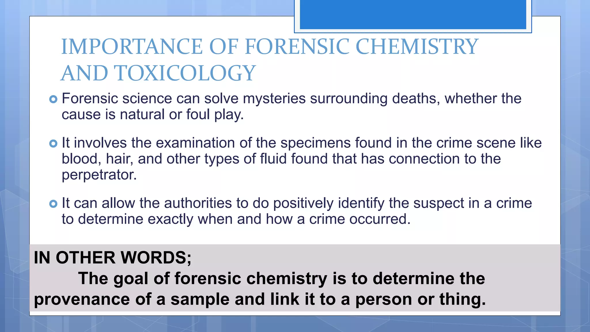MODULE 1 FORENSIC CHEMISTRY AND TOXICOLOGY.pptx