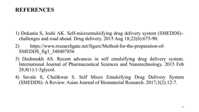 smedds | PPTX | Chemistry | Science