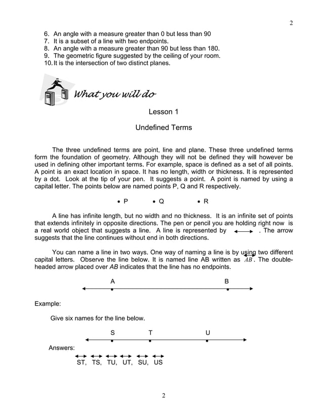 Module 1 geometry of shape and size | PDF