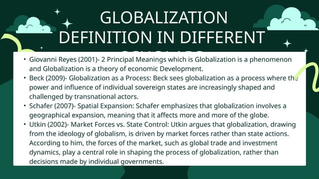 Module 1: Globalization and it's definition | PPTX