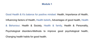 Good Health & It’s balance for positive mindset.pptx