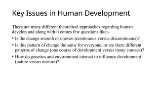 Human Development and its stages psychology | PPTX