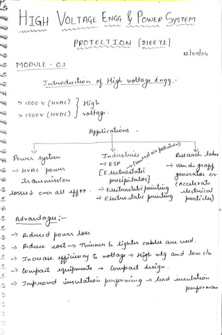 module 1 HV &PSP power system protection | PDF