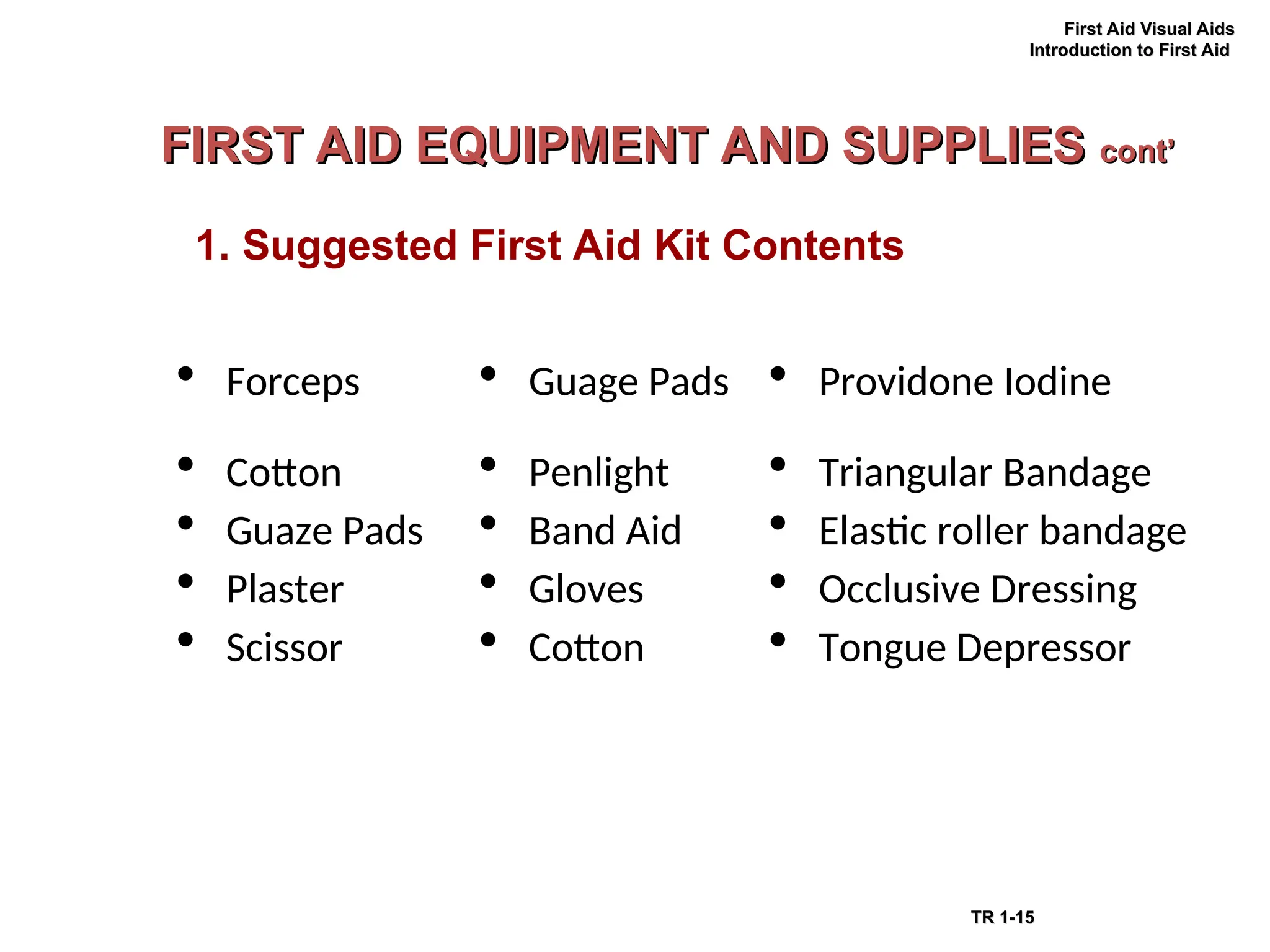 first aid Introduction Basic Life Support | PPT