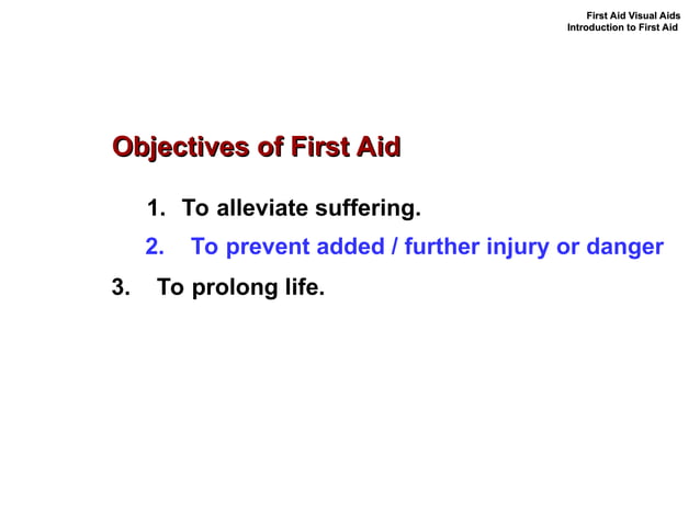 first aid Introduction Basic Life Support | PPT