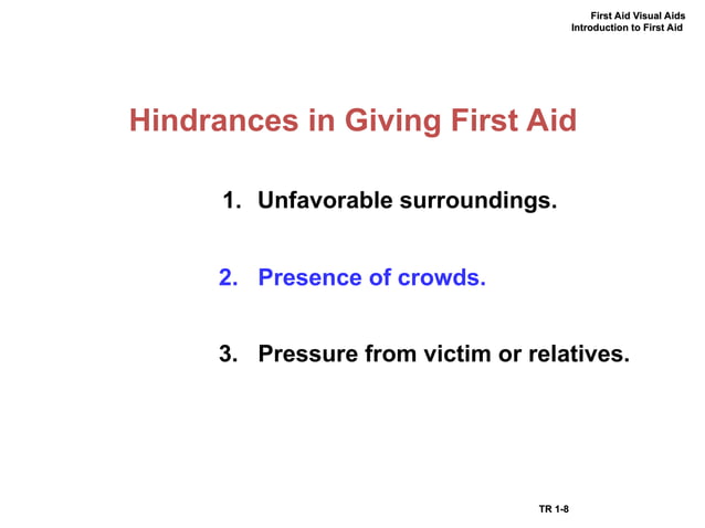 first aid Introduction Basic Life Support | PPT