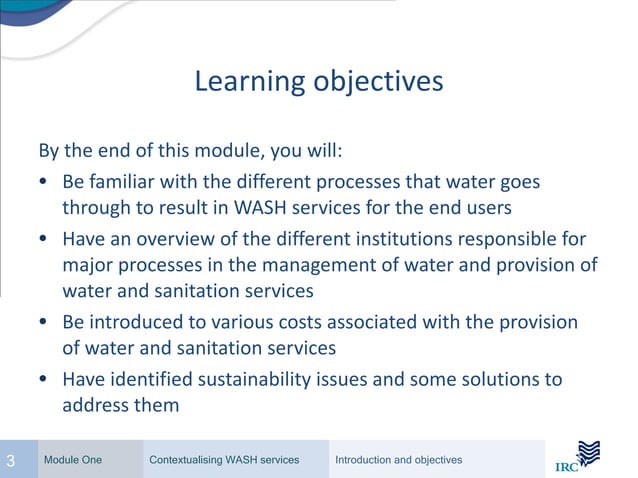 Module 1 introduction and objectives presentation | PPT