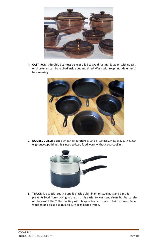 MODULE #1 INTRODUCTION IN COOKERY 1.docx | Desserts and Baking | Food ...