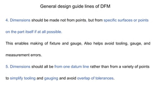 M1: Introduction to Design for Manufacture | PPTX