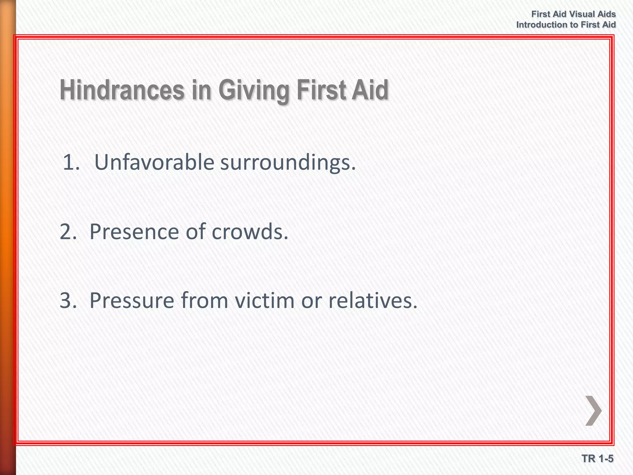 Module 1 introduction to first aid | PPTX