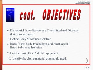 Module 1 introduction to first aid | PPTX