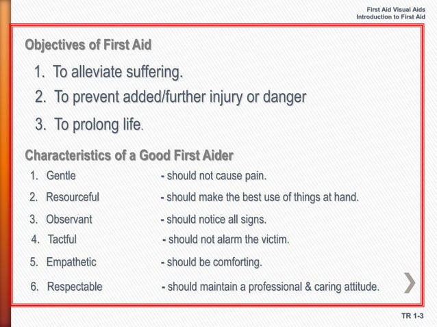 Module 1 introduction to first aid | PPTX | First Aid | Injuries