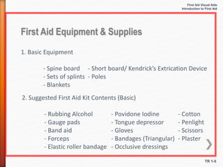 Module 1 introduction to first aid | PPTX