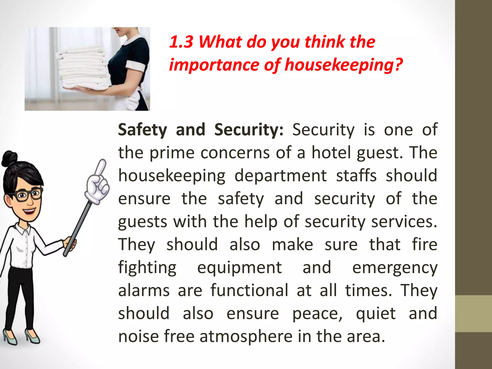 Module 1 introduction to houskeeping operations | PPTX