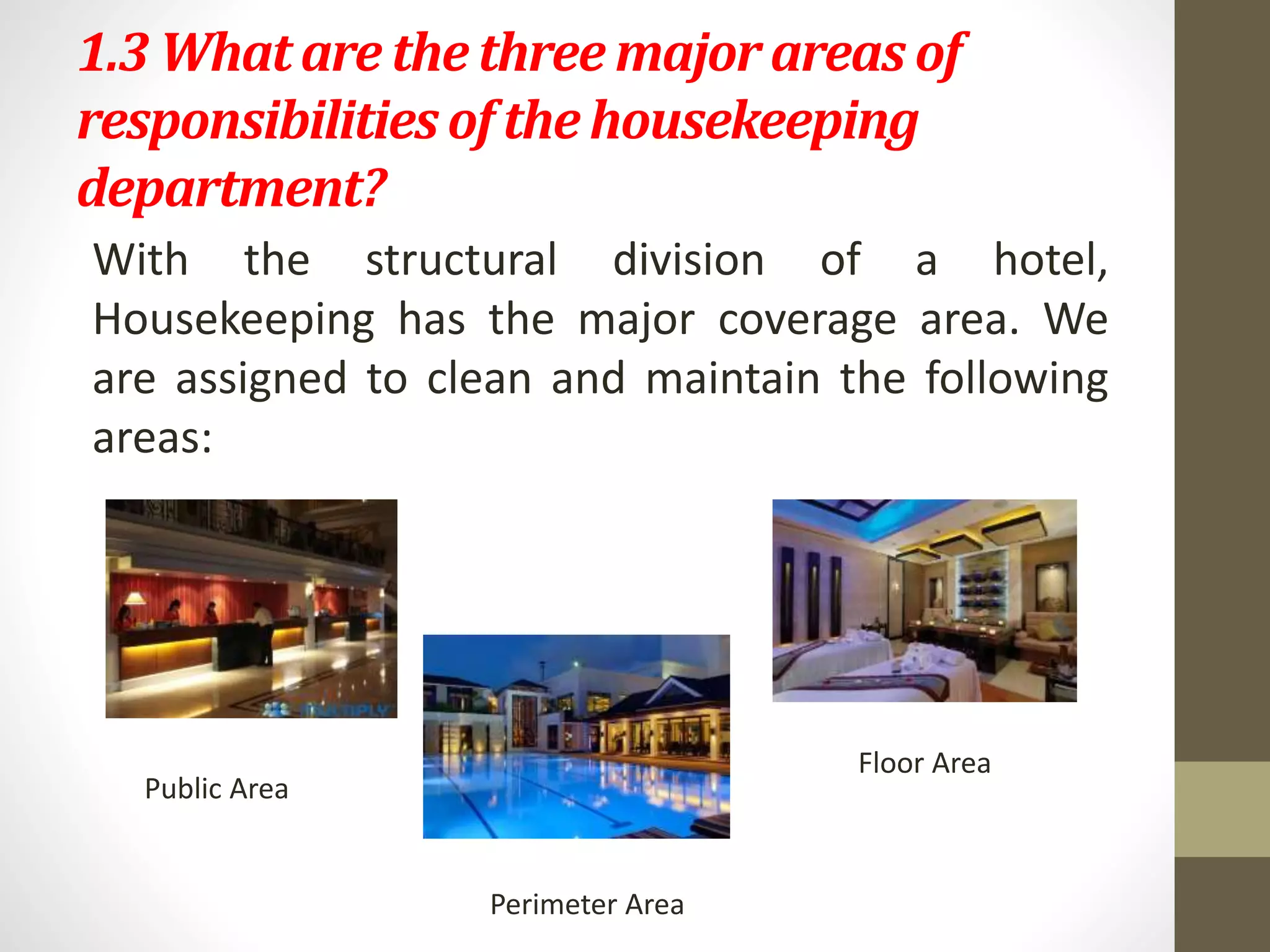 Module 1 introduction to houskeeping operations | PPTX