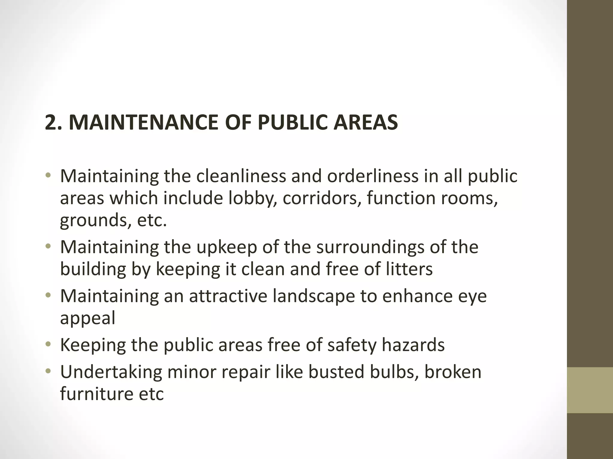 Module 1 introduction to houskeeping operations | PPTX