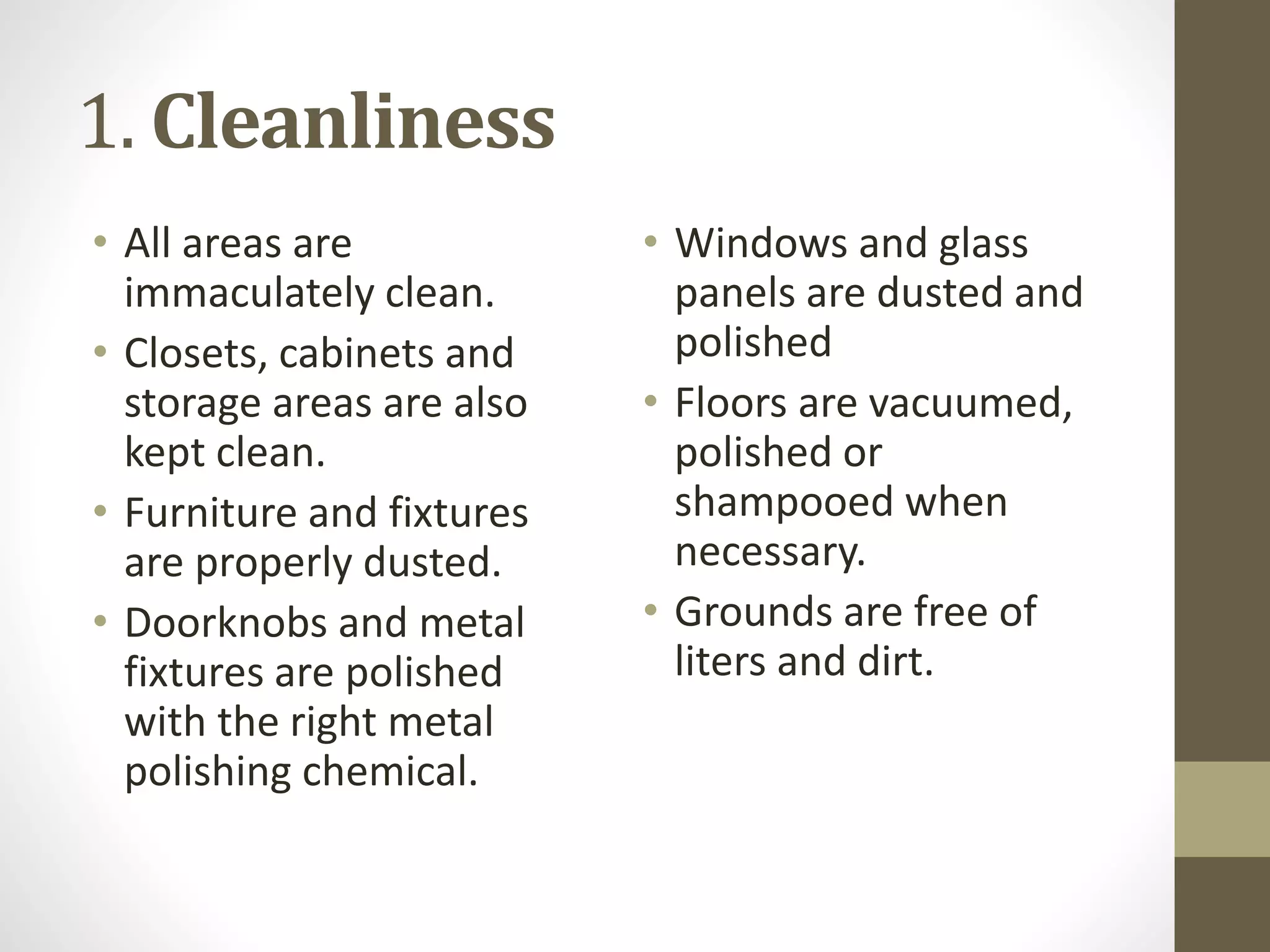 Module 1 introduction to houskeeping operations | PPTX