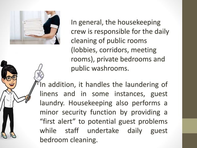 Module 1 introduction to houskeeping operations | PPTX