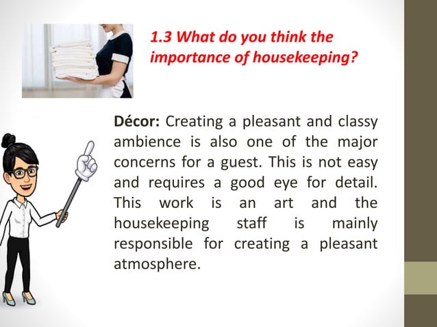 Module 1 introduction to houskeeping operations | PPTX