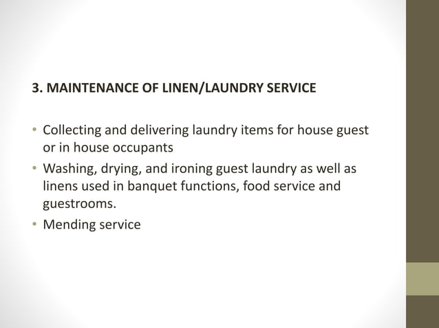 Module 1 introduction to houskeeping operations | PPTX