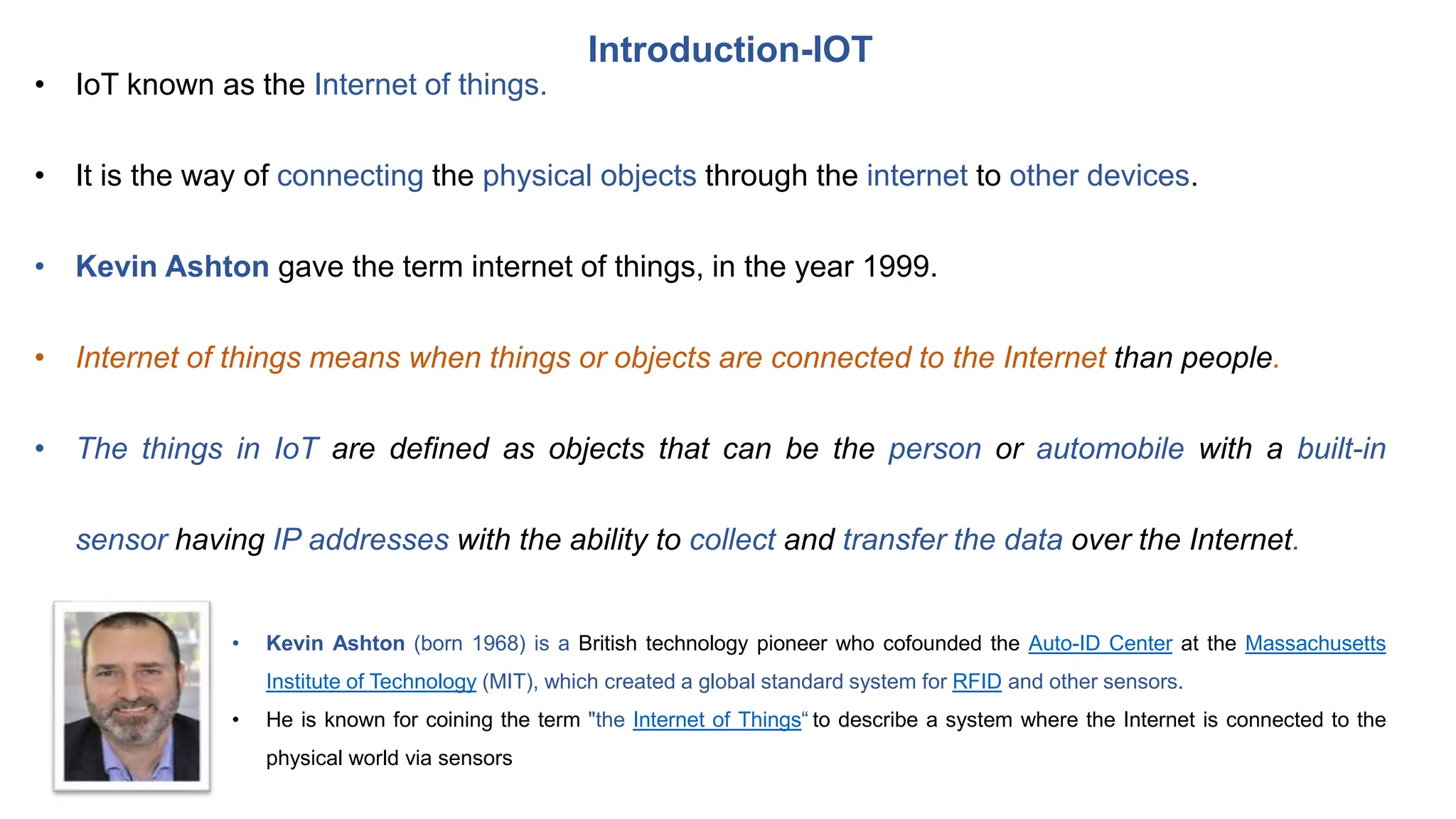 Introduction to IoT (Basics of Networking & Emergence of IoT).pptx | Internet | Computing