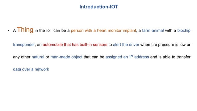 Introduction To Iot Basics Of Networking And Emergence Of Iotpptx Internet Computing