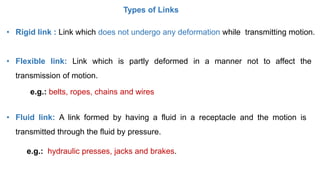 Module 1 introduction to kinematics of machinery | PPTX