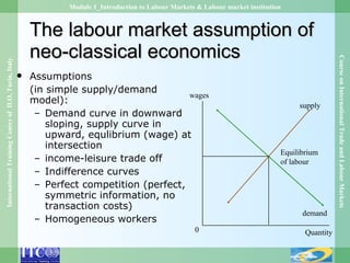 Module 1 introduction to labour markets & labour market institution | PPT