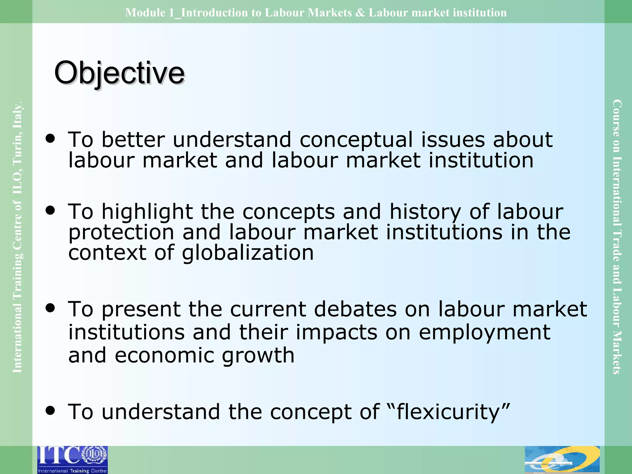 Module 1 introduction to labour markets & labour market institution ...