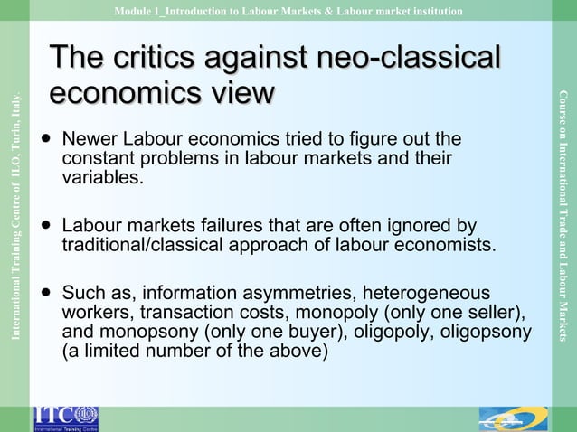 Module 1 introduction to labour markets & labour market institution ...