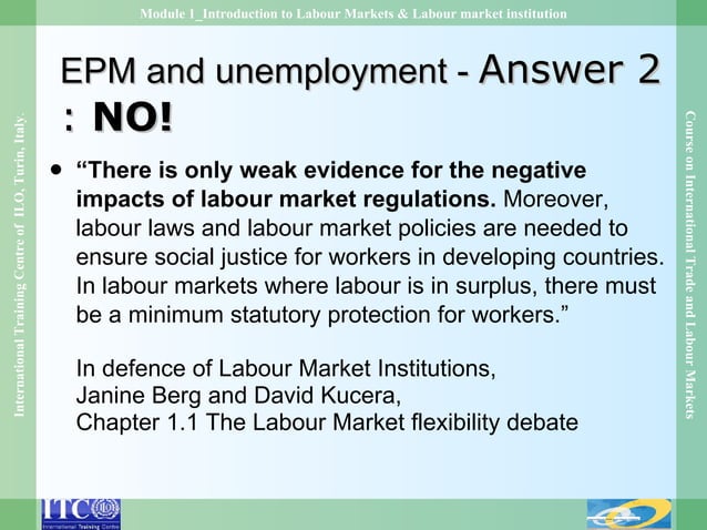 Module 1 introduction to labour markets & labour market institution ...