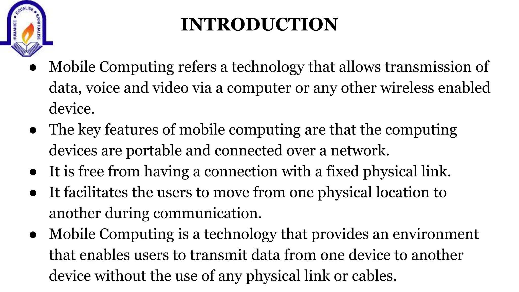Module 1_ Introduction to Mobile Computing.pptx | Smartphones | Consumer Electronics