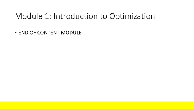 Introduction to Optimization.ppt | Computing | Technology & Computing