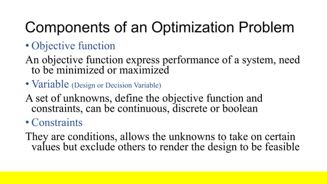 Introduction to Optimization.ppt | Computing | Technology & Computing
