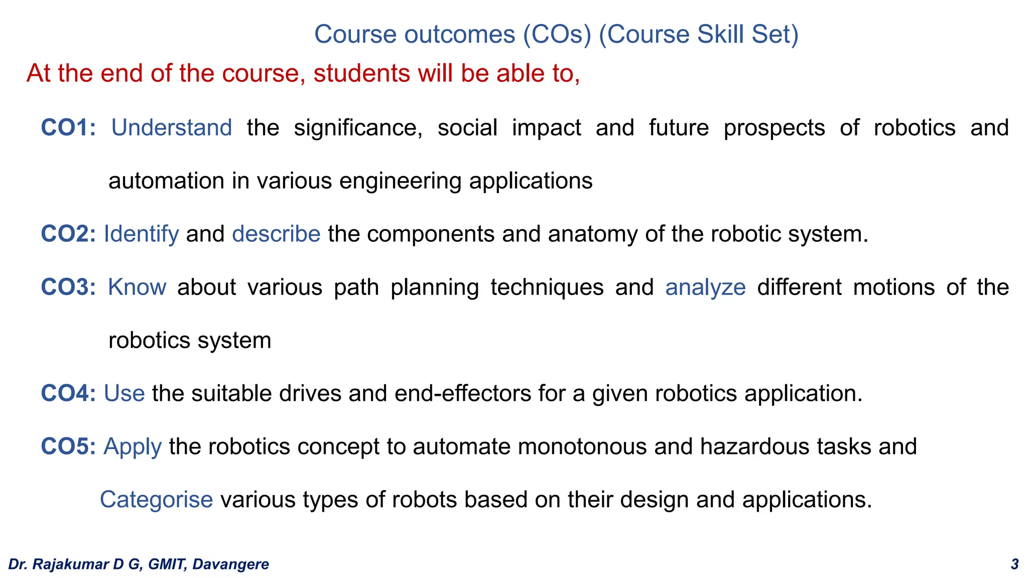 Module 1_Introduction To Robotics, for students | PDF
