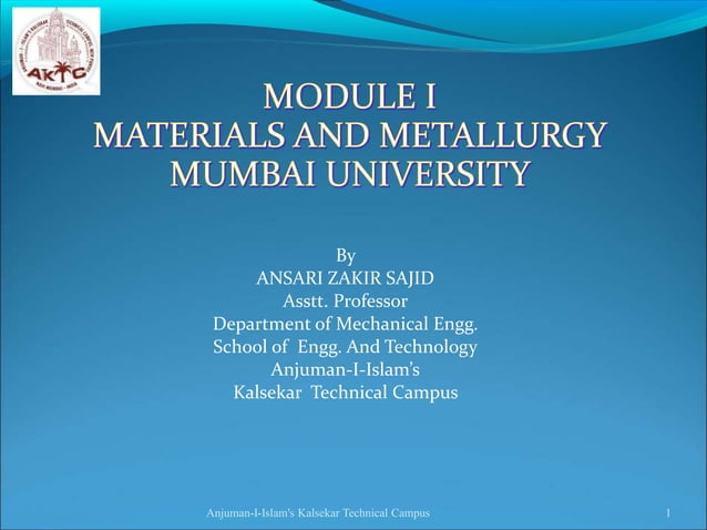 INTRODUCTION TO MATERIALS & METALLURGY.ppt