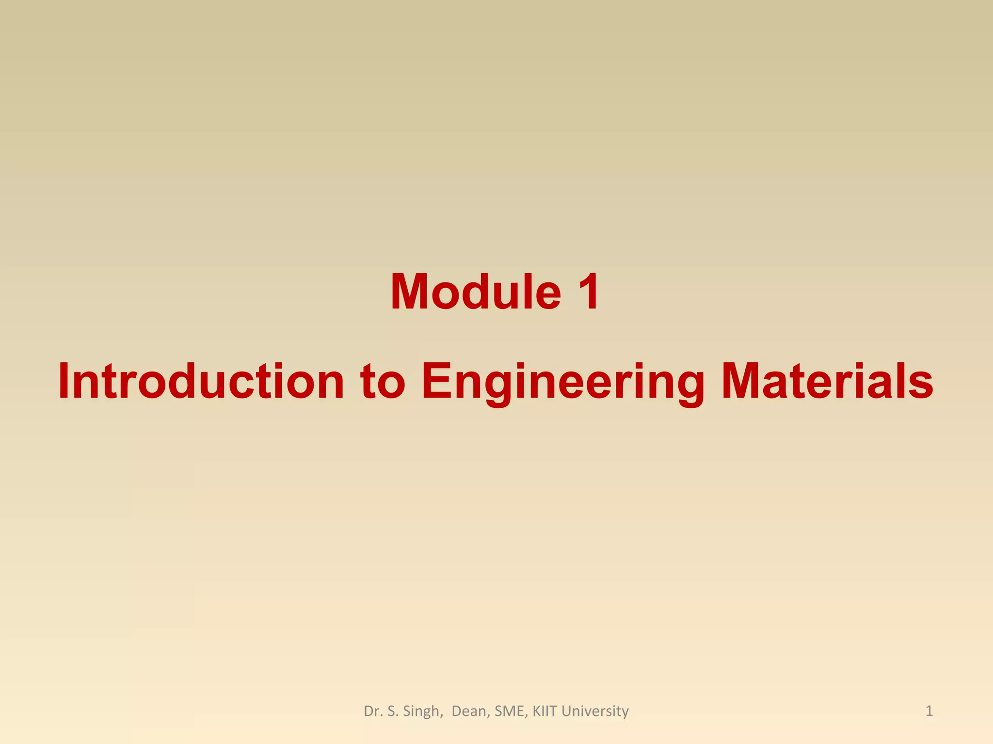 introduction to engg materials | PPT | Geology | Science