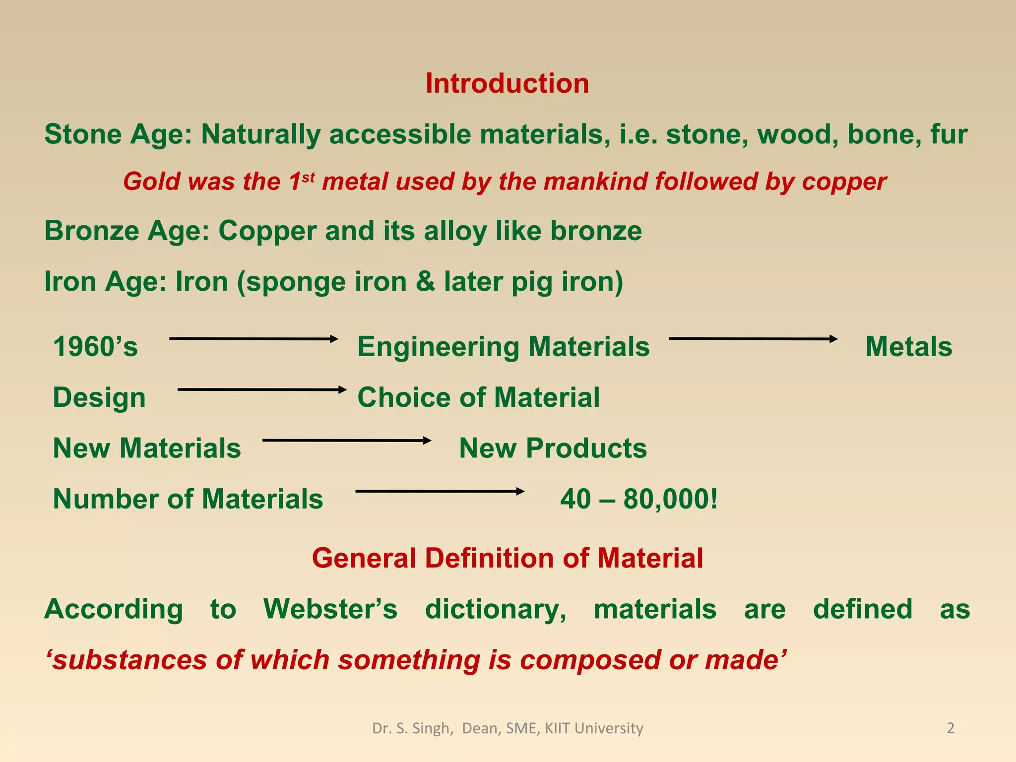 introduction to engg materials | PPT | Geology | Science