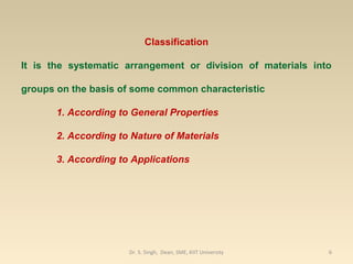 introduction to engg materials | PPT | Geology | Science