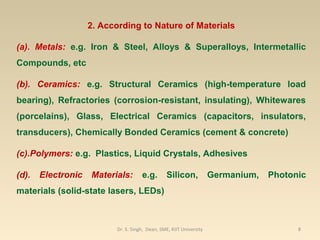 introduction to engg materials | PPT | Geology | Science