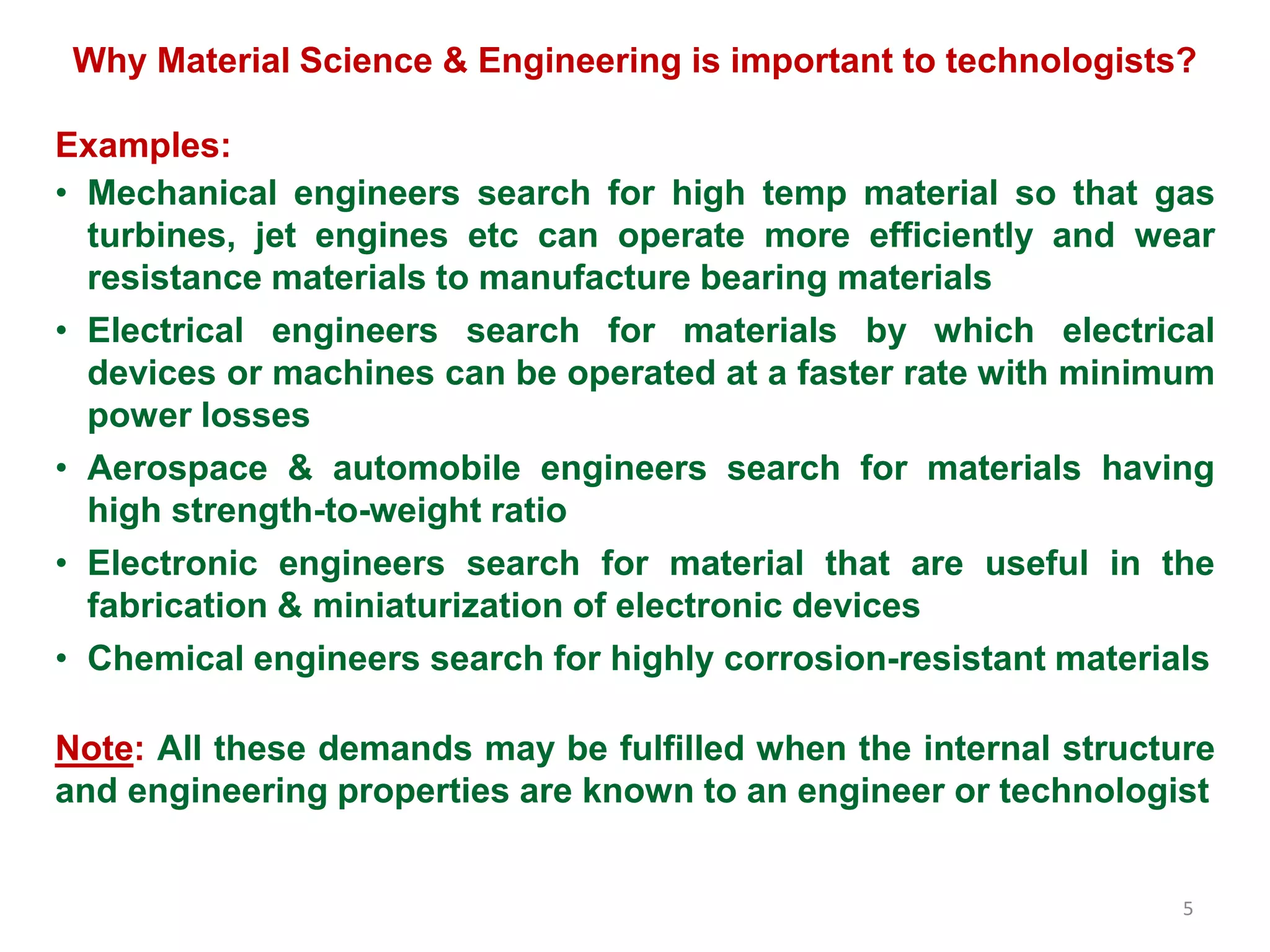 Module 1, intro to engg materials | PPT