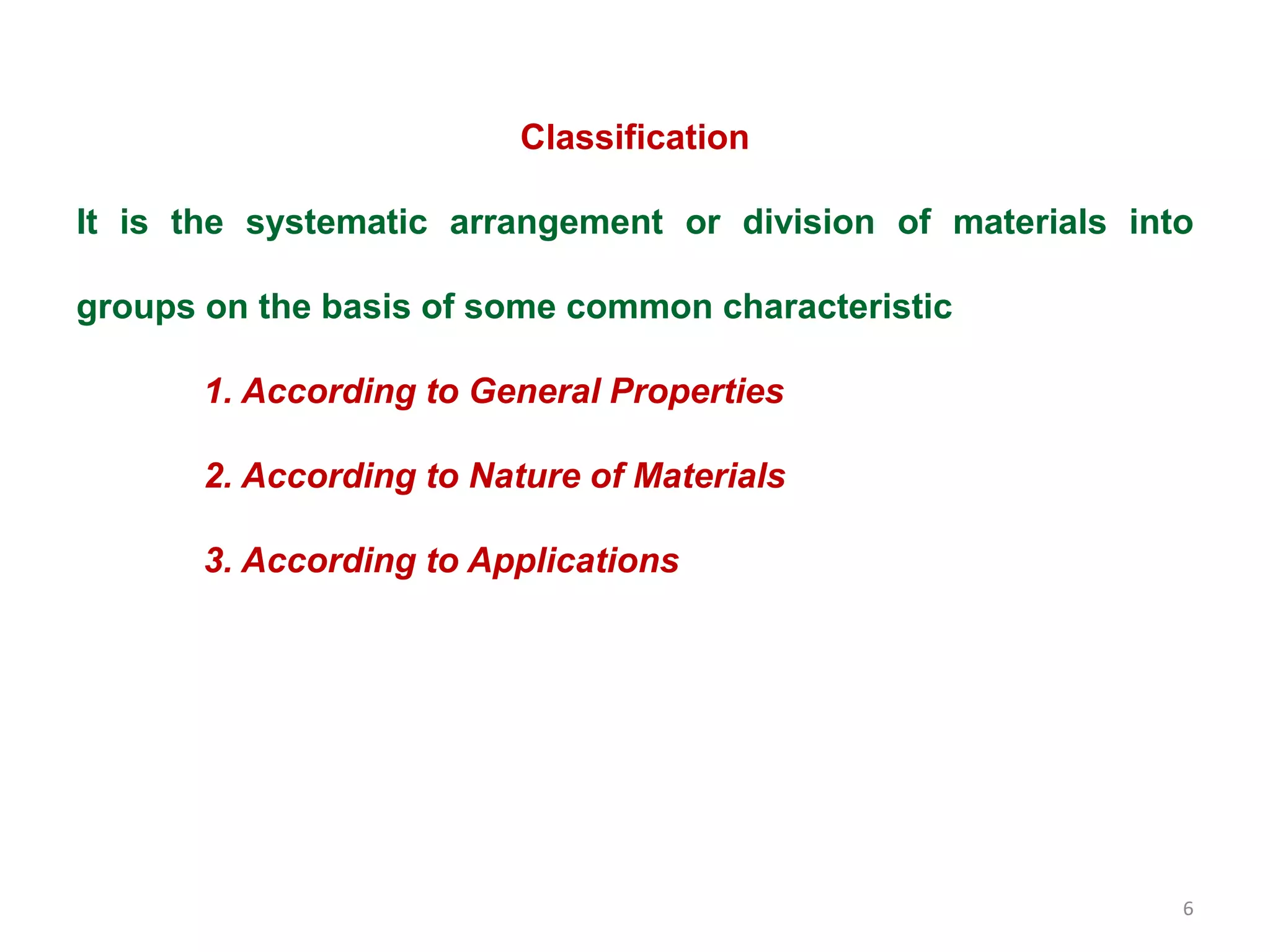 Module 1, intro to engg materials | PPT