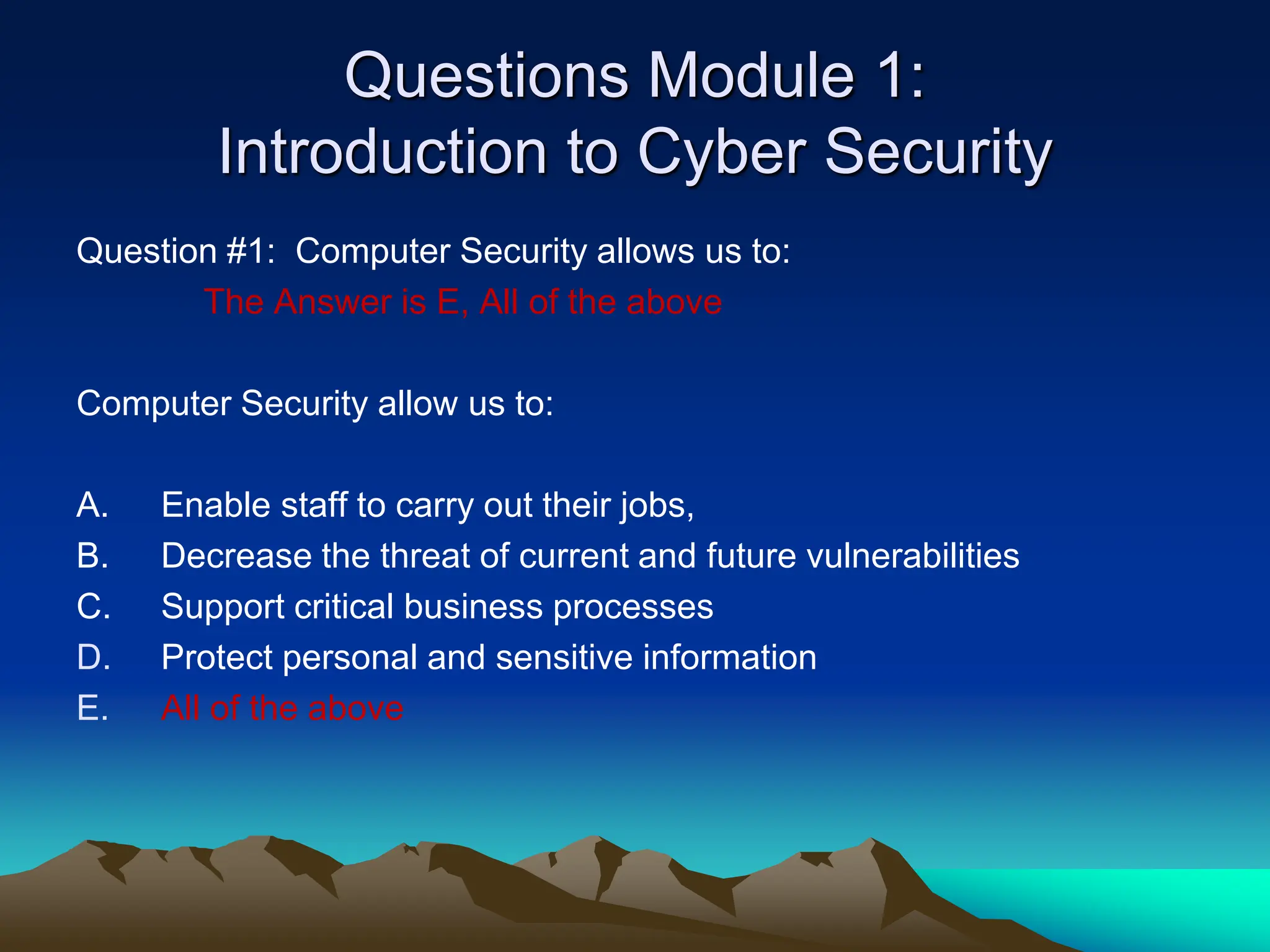Module 1 Introduction To Cyber Security Ppt It And Internet Support Internet
