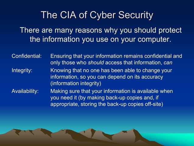 Module 1 :Introduction to Cyber Security | PPT | IT and Internet ...