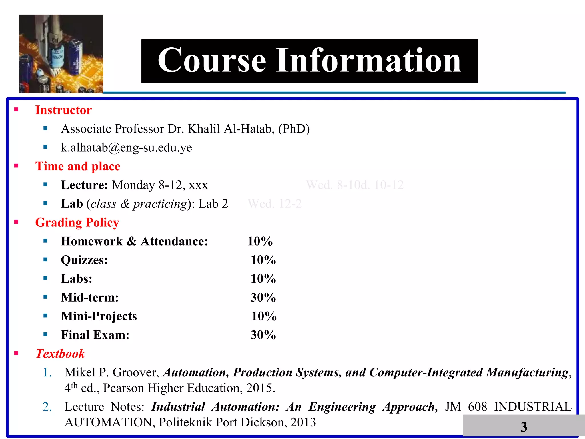 Module 1 Lecture 1 Introduction To Automation In Production Systems.ppt