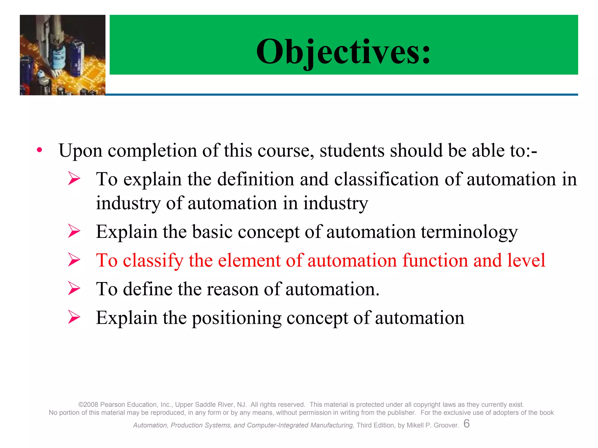 Module 1 Lecture 1 Introduction To Automation In Production Systemsppt 6173
