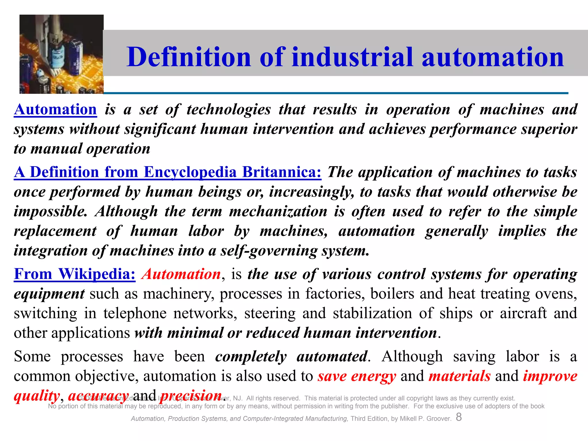 Module 1 Lecture 1 Introduction To Automation In Production Systemsppt 1725