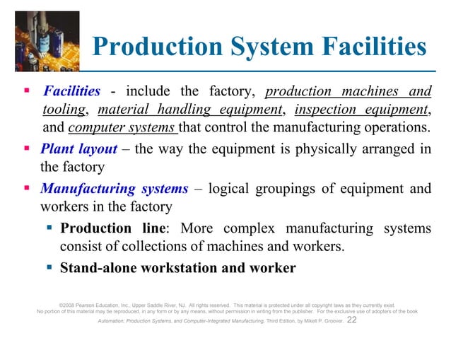 Module 1 Lecture 1 Introduction To Automation In Production Systems.ppt | Mechanical and ...